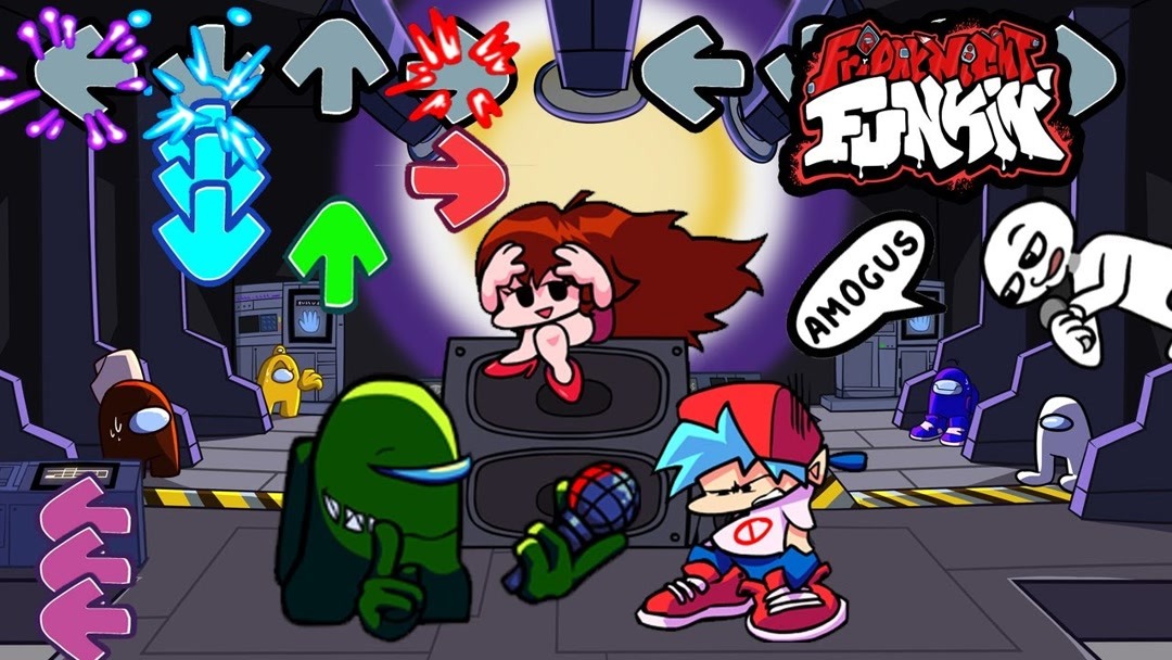 FNF周五夜放克:太空人小绿VS男朋友,嘘,太空人要暴露身份了!