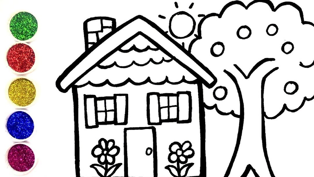 如何绘画简笔画房子,儿童早教绘画教程!