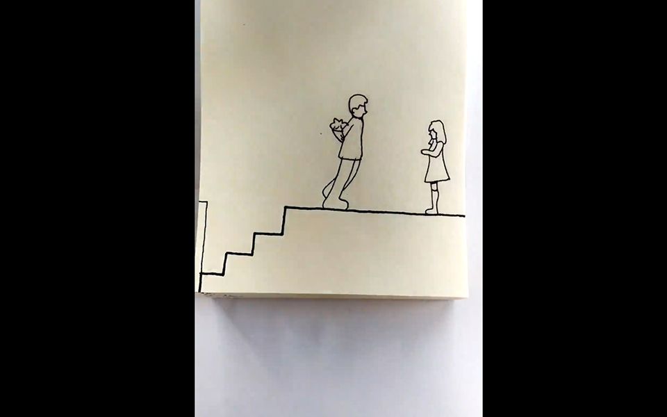 【手翻书火柴人】七夕情人节告白手翻画连环画