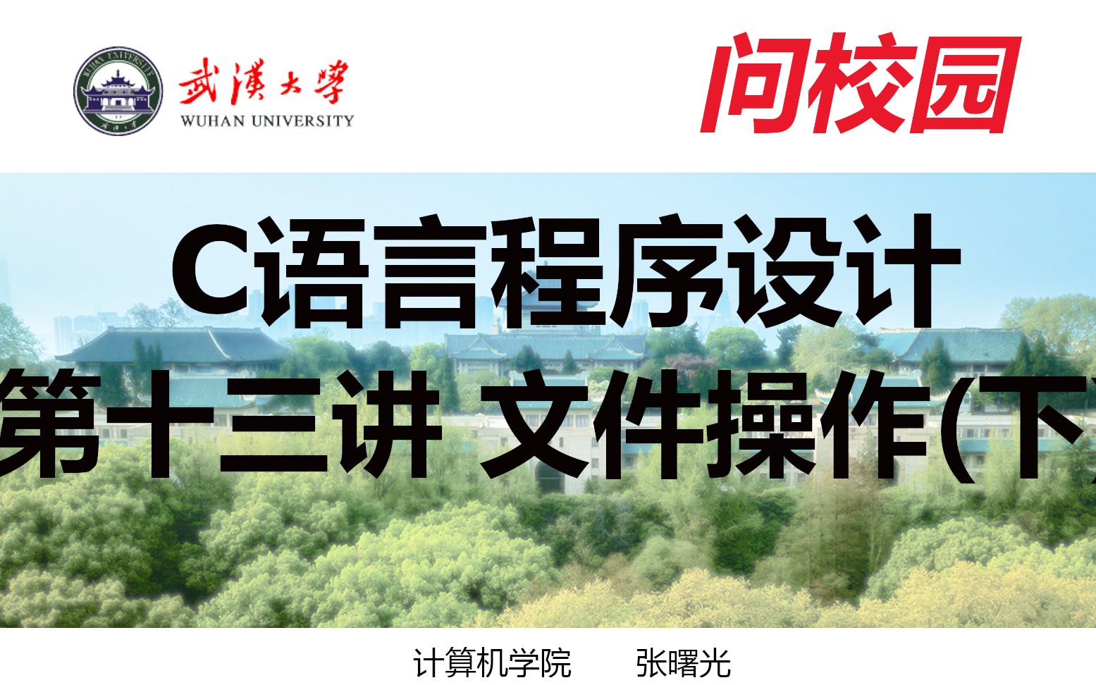 C语言程序设计 文件操作(下)