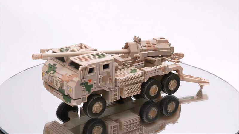 3D打印国产最先进大口径卡车炮模型四款涂装全拿下做工到底如何?