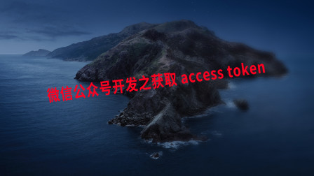 程序员讲微信公众号开发,开发第二步,获取调用凭证