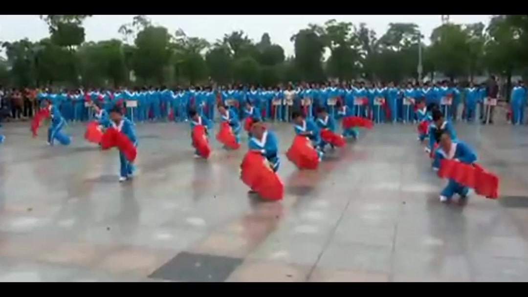 扇子舞 木兰健身扇比赛第一名