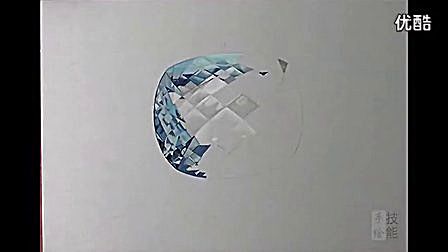 逼真蓝宝石钻戒手绘视频教程
