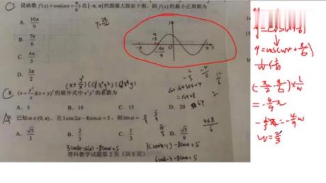 高考试题讲解(二)2020全国卷理科数学妙解余弦函数的最小正周期
