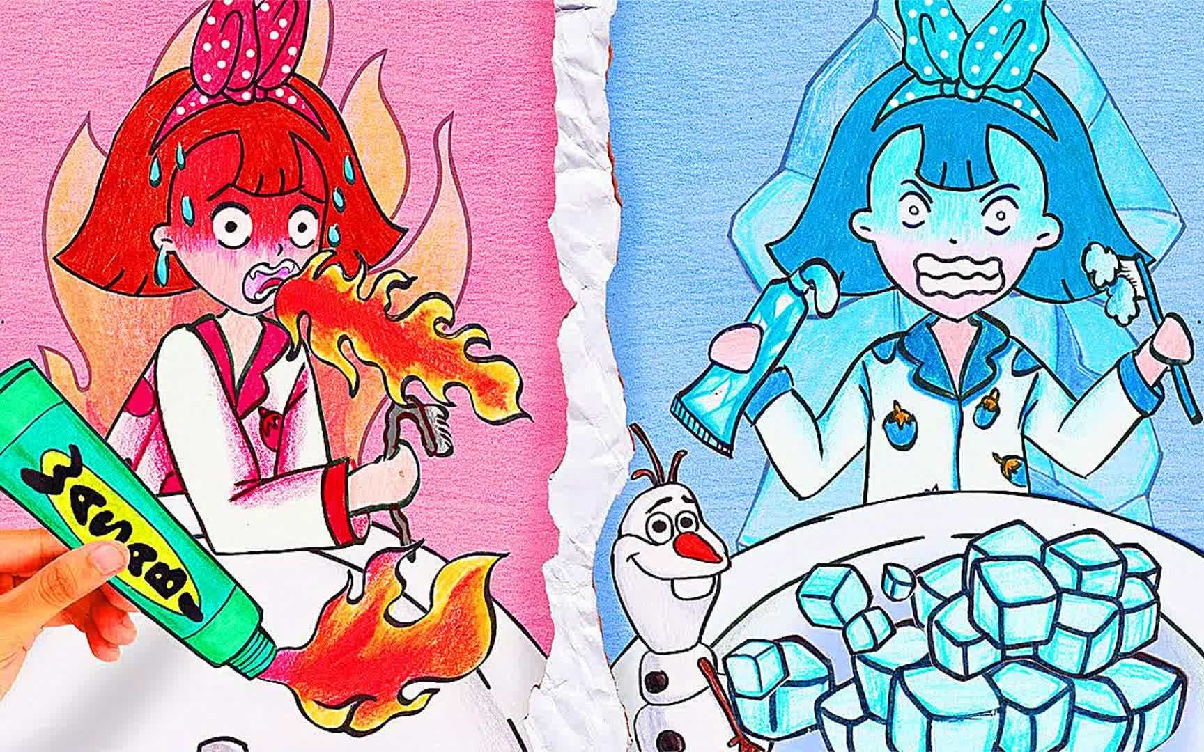 趣味定格动画:小美被恶作剧了,看大大怎么哄好她?