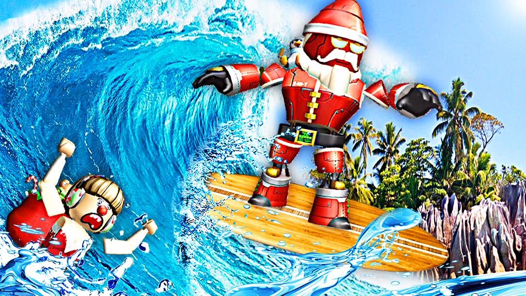 屌德斯amp;小熙 Roblox荒岛求生模拟器 在不同岛屿躲避各种自然灾害