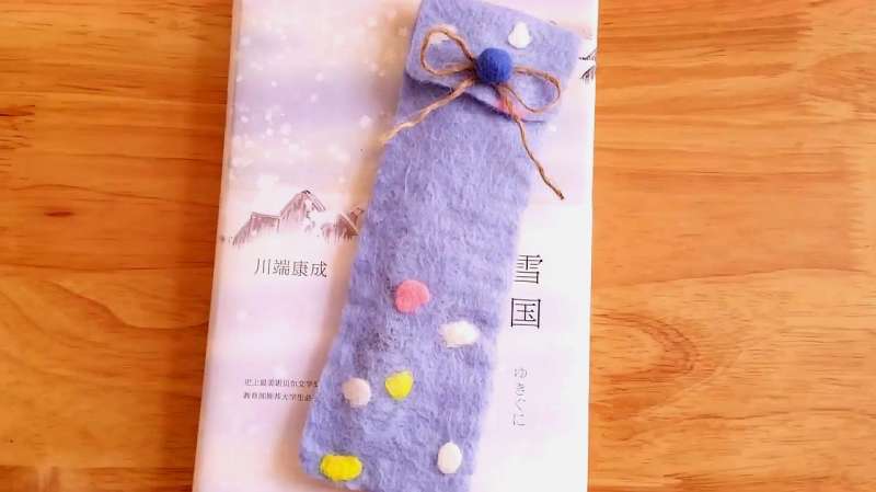 羊毛毡湿毡DIY笔袋,做法简单,还很实用