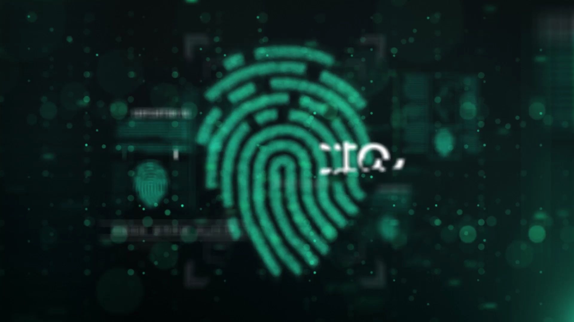 AE模板-Fingerprint 高科技警报数据检测数字指纹ID个人安全技术AE...