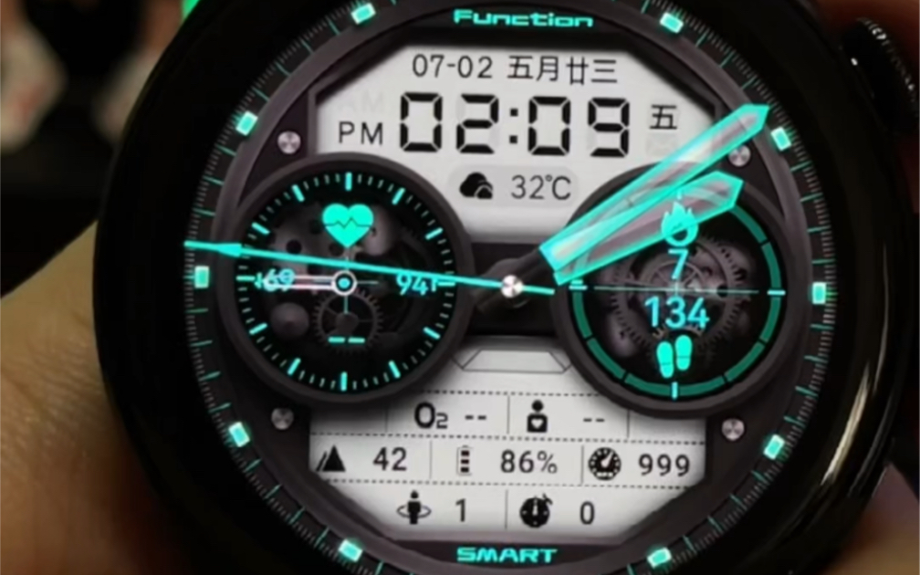 夏日必备冰爽液晶华为watch3表盘
