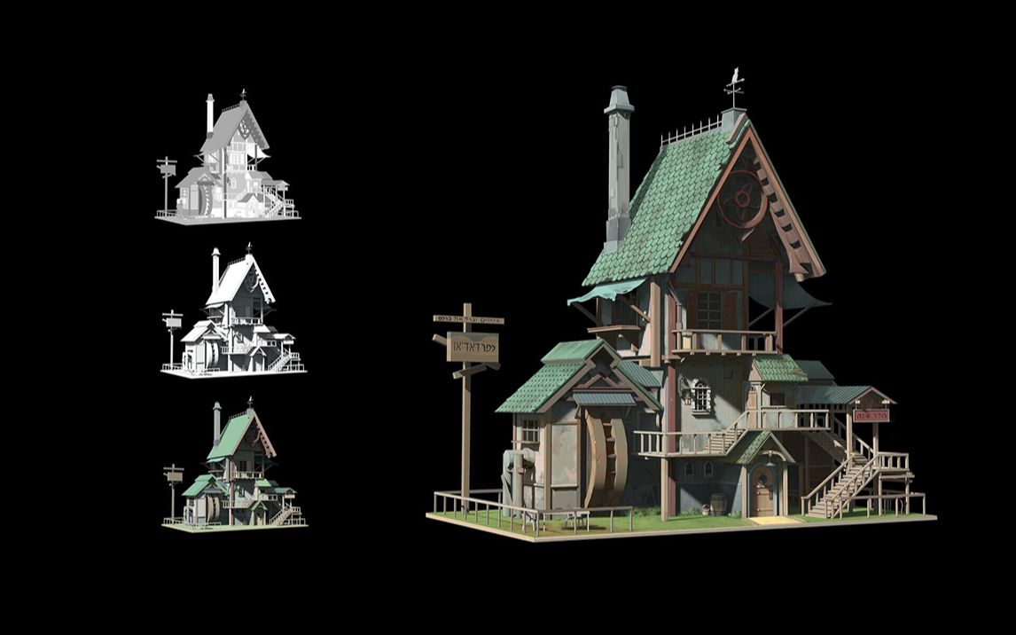【3DMAX建模】简单小房子模型讲解