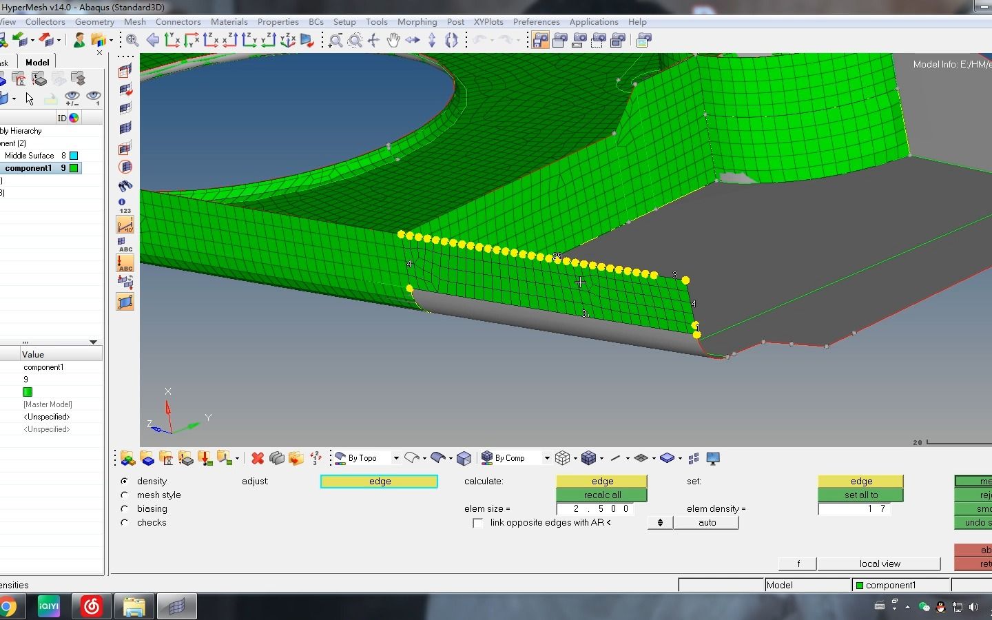Hypermesh网格划分(几何清理+二维网格划分)