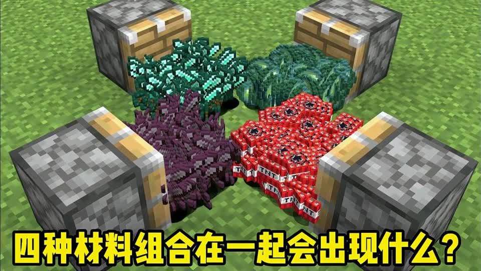 我的世界:将四种材料融合后会变成什么?