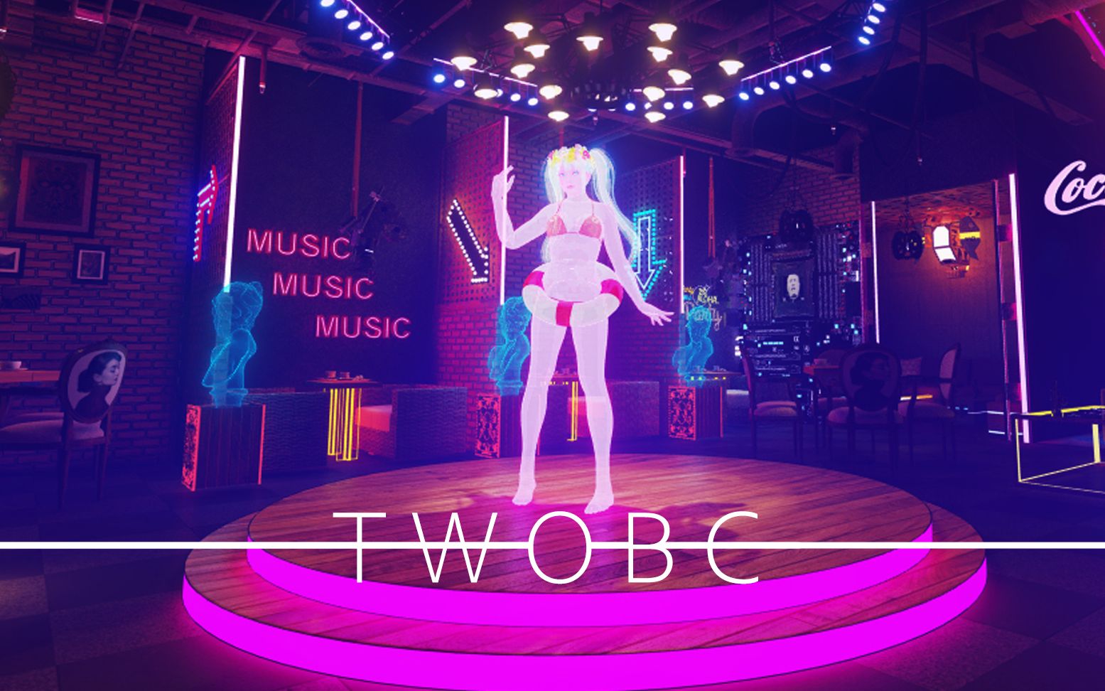 ...环艺毕业设计作品——后工业赛博朋克低生活向 咖啡馆&酒馆室内设计