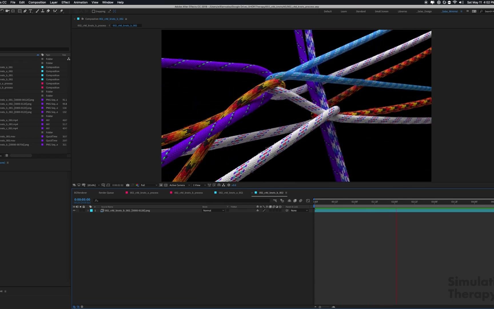 C4D绳索动力学案例Dynamic Ropes