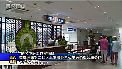视频|TOP名中医工作室揭牌 暨桃浦镇第二社区卫生服务中心中医药...