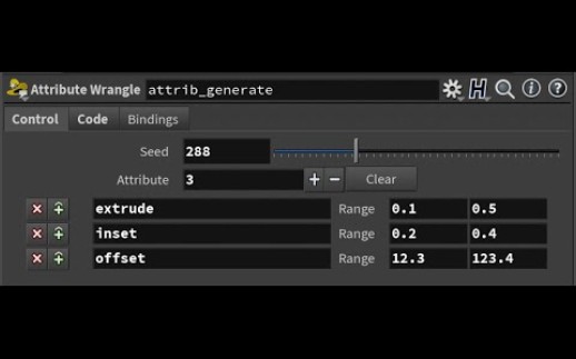 Houdini vex自定义属性菜单