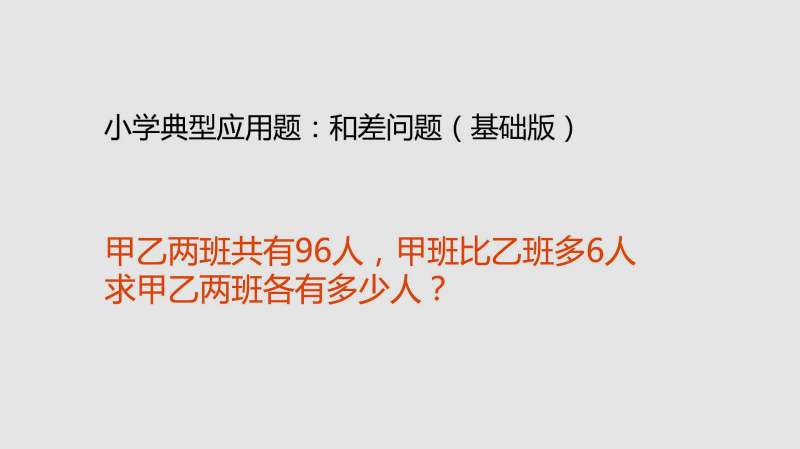 小学典型应用题:和差问题,巧用数形结合,轻松解决