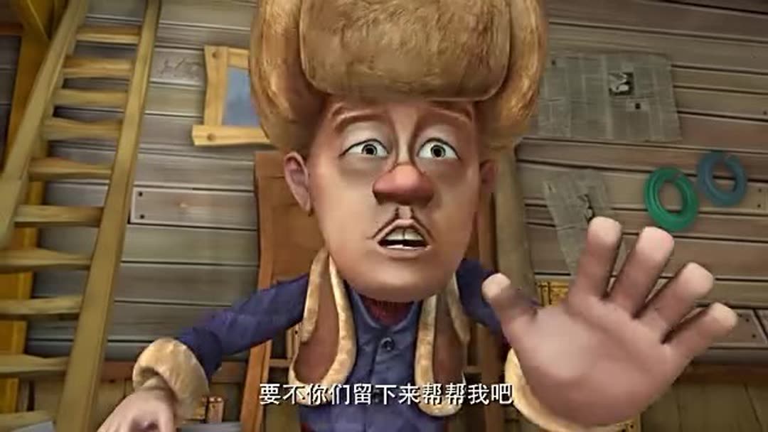 熊大熊二帮光头强砍树