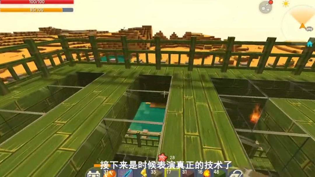 墨渊迷你世界极限生存:桃花小镇的三期工程竣工,我家的别墅封顶