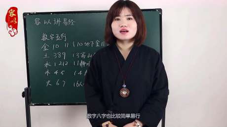 容以讲易经:数字八字代表的五行,木火土金水及具体的事物类像