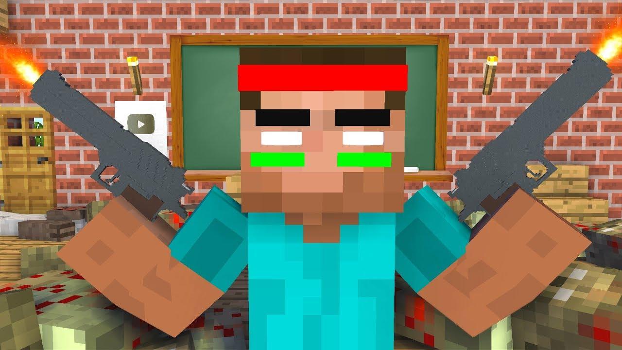 我的世界MC动画:怪物学院僵尸cs挑战