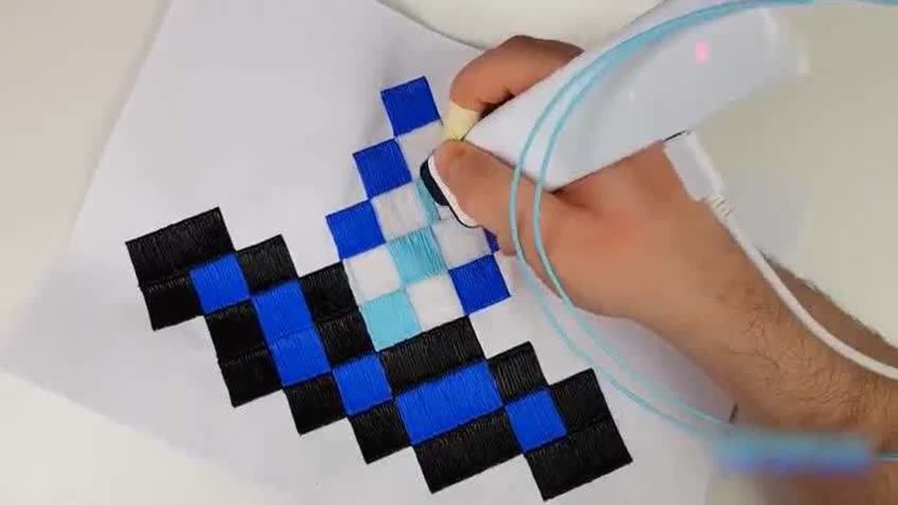 用3D打印笔做了这个!