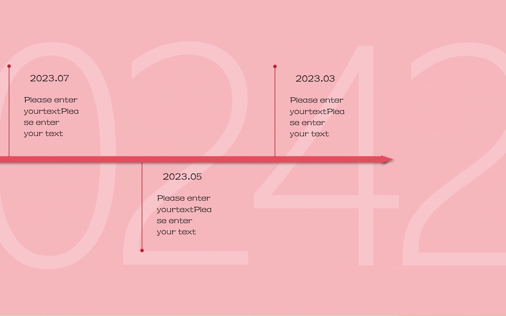 PPT中高级又简单的不一样的时间轴动画