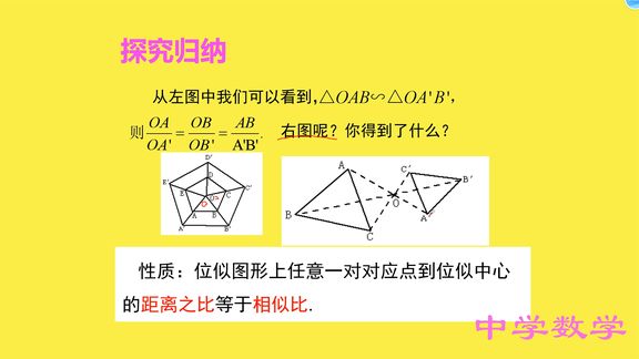 初中数学——位似图形