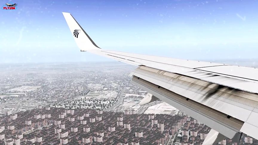 模拟飞行,驾驶客机降落开罗机场,画面超逼真!