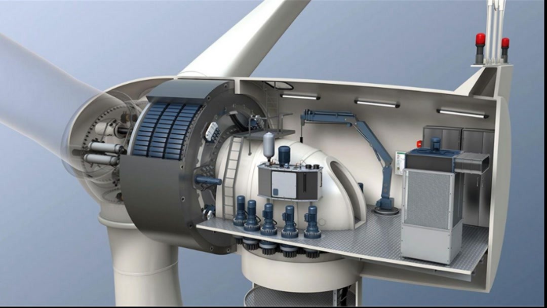 风力发电机的扇叶转动速度那么慢,还能大量发电?动画演示原理