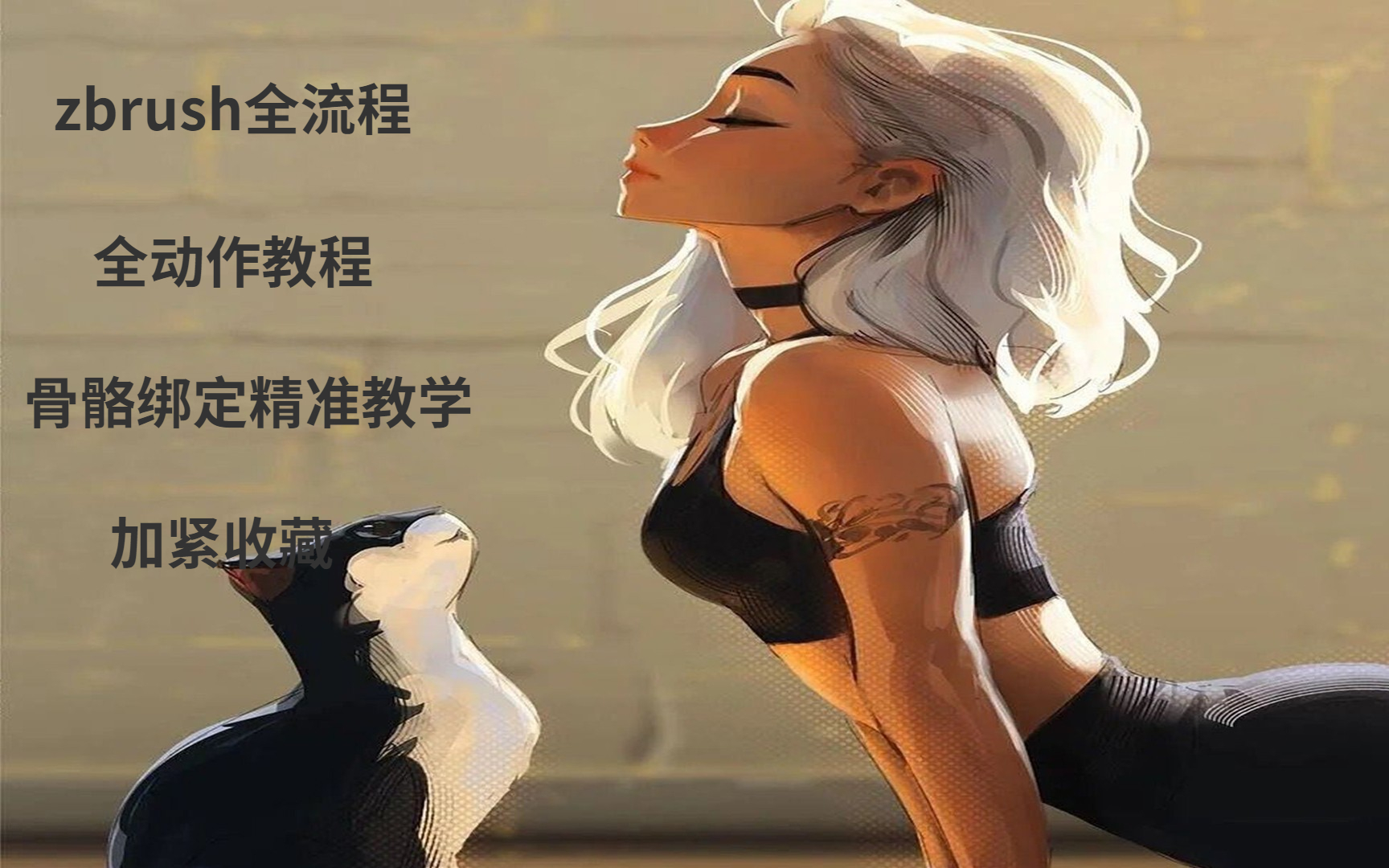 zbrush全流程+动作教学+骨骼绑定细节教学合集。