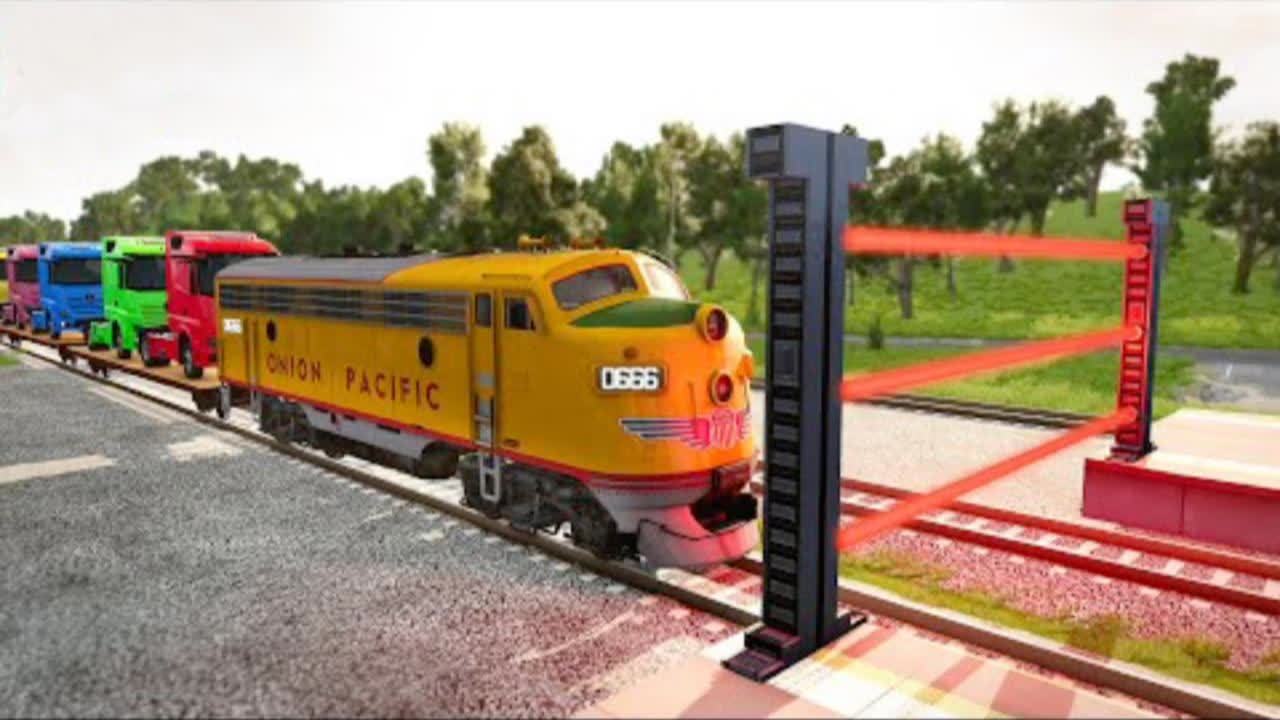 车祸模拟器:铁架上设置陷阱激光,可把铁王八整惨了!