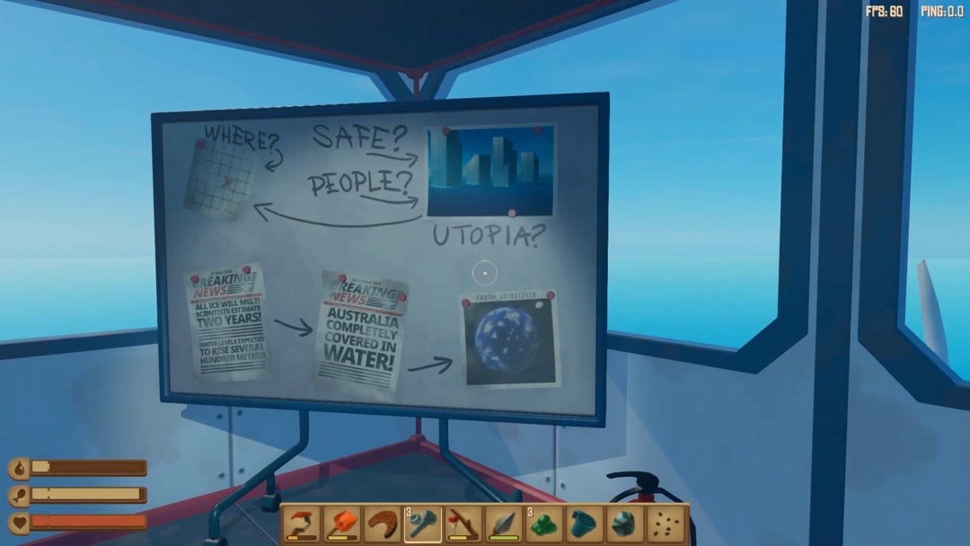 【天骐】raft木筏漂流记20 大结局地球被淹没