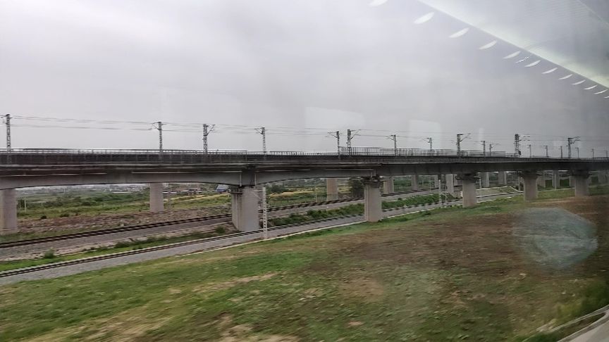 铁路立体交通之K657次列车窗外随拍