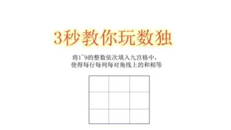 玩数独,3秒搞定,高手教你这几招,原来数独可以这么玩