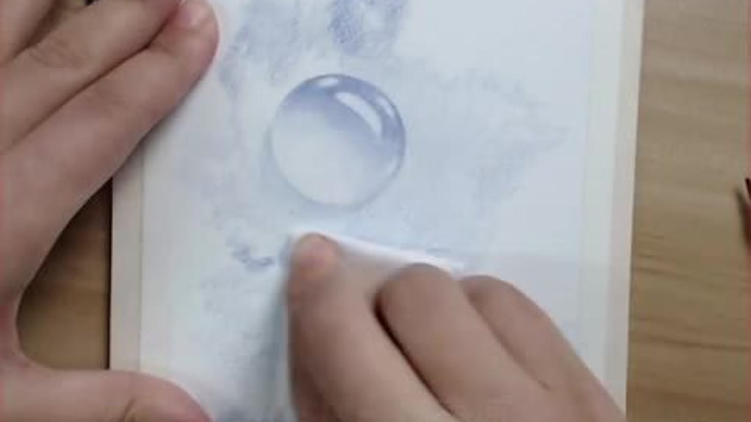 水珠-彩铅画教程-插画培训-图片绘画