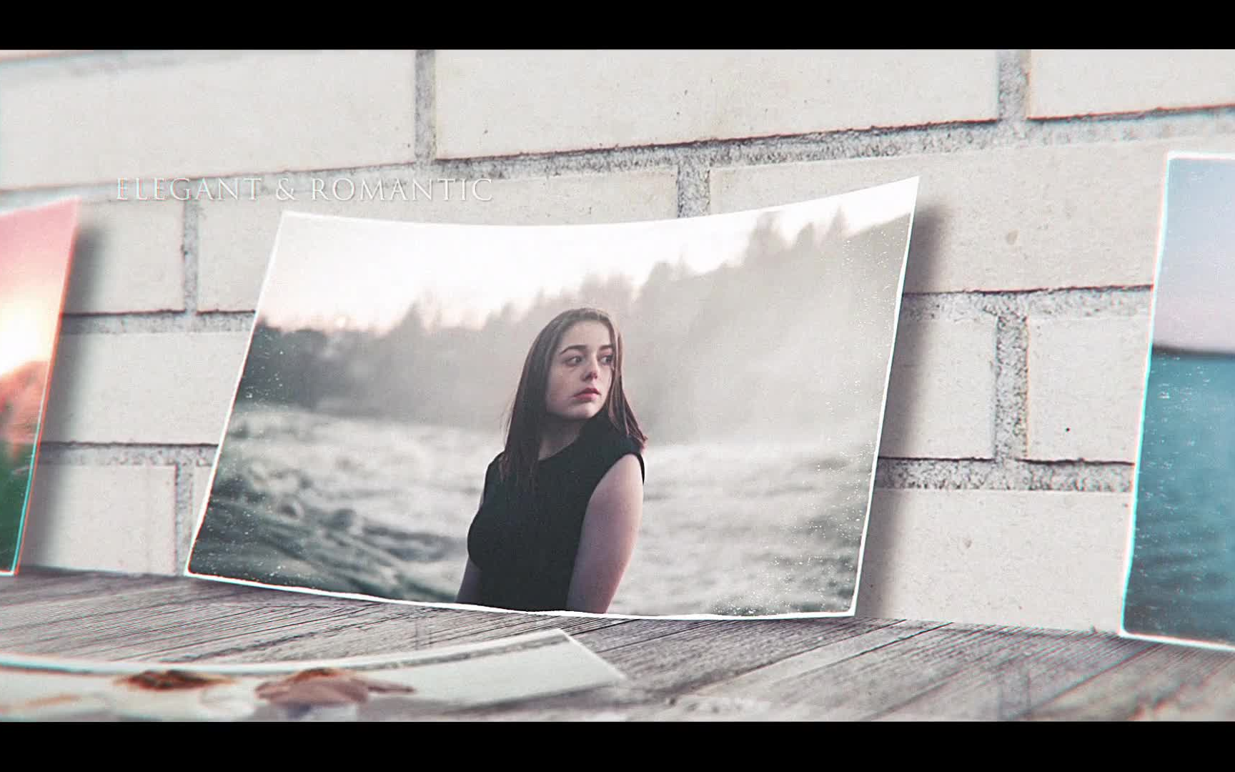 AE模板-曲面柔性特效的幻灯片视频婚礼相册视频同学聚会视频儿童...