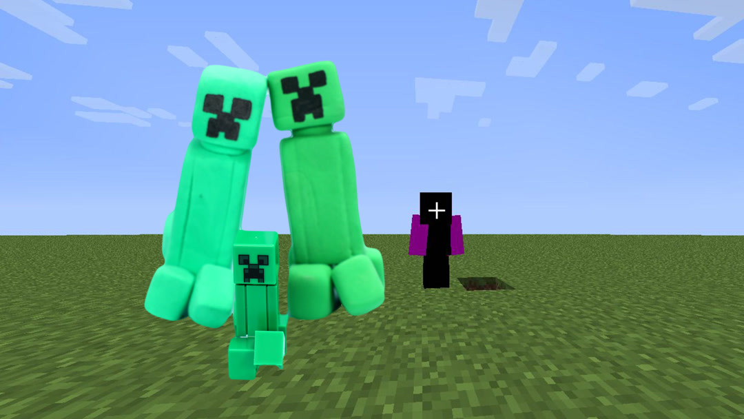 我的世界苦力怕爬行者手工彩泥超轻粘土教程亲子趣盒子手工课