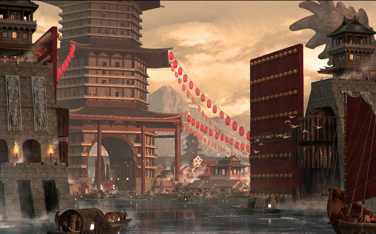 【Maya建模】古建筑模型制作,零基础场景建模案例讲解