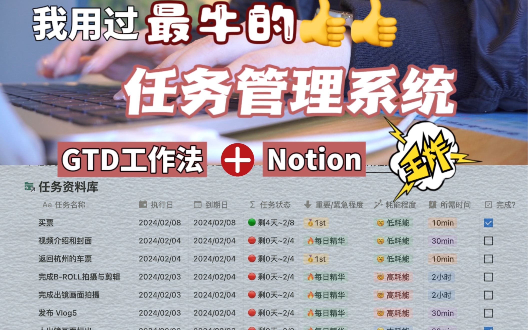 ߔ�GTD + Notion: 我用过最牛任务管理方法