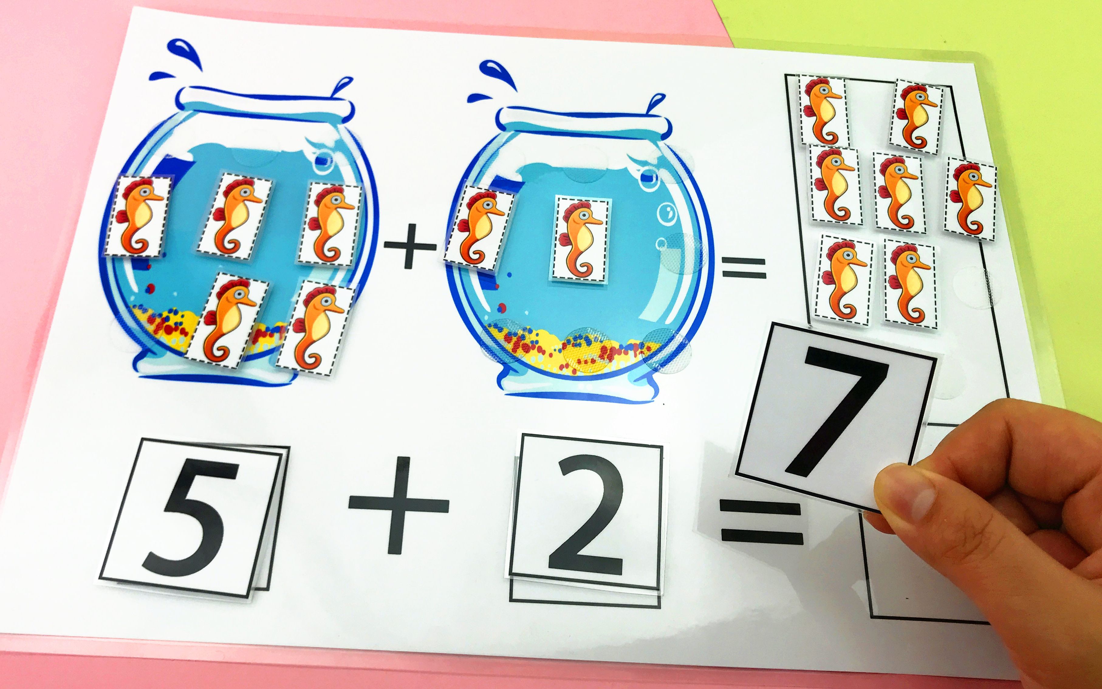 10以内数学算术启蒙小教具轻松了解数与量,这样学算术太简单了!