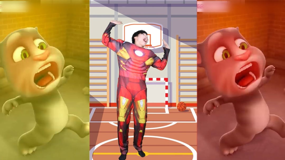 会说话的汤姆猫搞笑玩具游戏,冰雪奇缘钢铁侠模仿汤姆猫