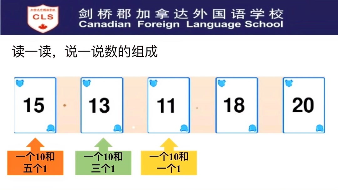 20以内数的认识(3.16数学复习)