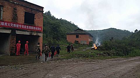 ...楚雄荣安民爆专营有限公司火灾救援专项应急预案联动演练视频2...