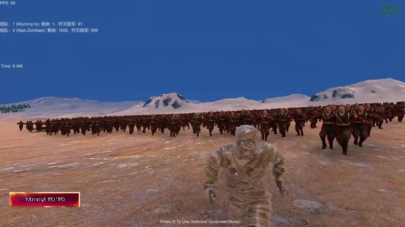 史诗战争模拟器:僵尸大军大战一千个木乃伊大军 到底是谁感染谁