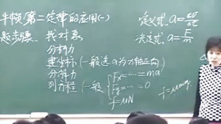 高中物理_牛顿第二定律 应用