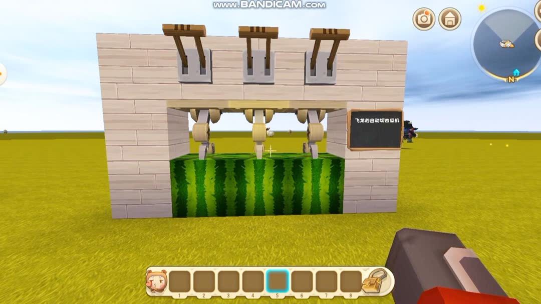 飞龙解说 迷你世界 电路 全自动切西瓜机的教程 第133集