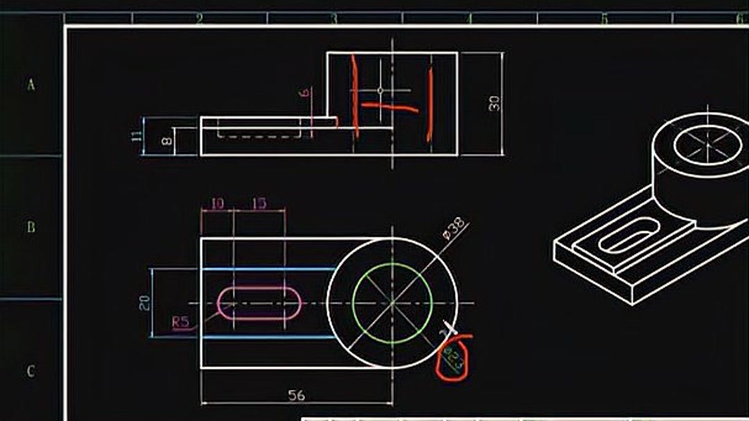 老万来教你,CAD三视图如何快速看图识图(一)