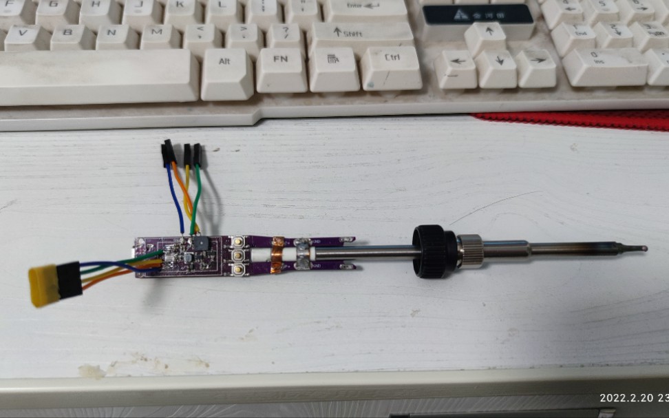 自制迷你esp32 PD T12调试中.